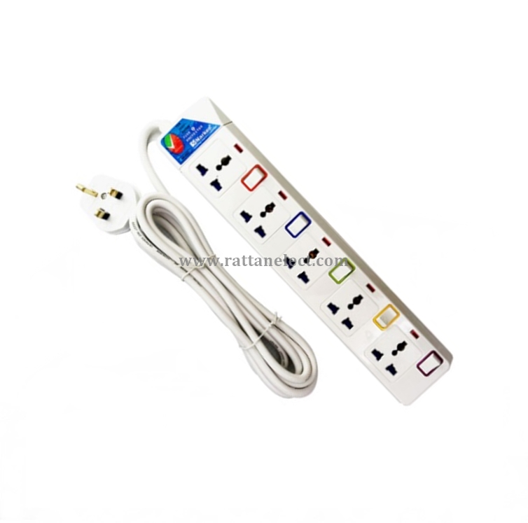 NARKEN POWER EXTENSION SOCKET 5WAY 5MTR. WIRE in Dubai, UAE